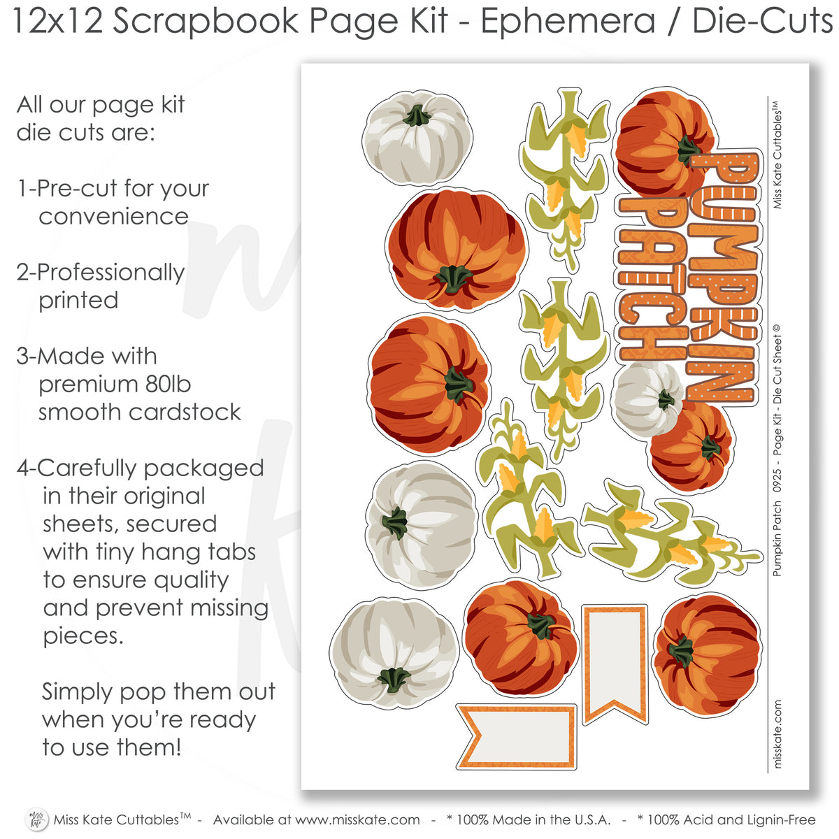 Pumpkin Patch - 12x12 Scrapbook Page Kit | Give Your Memories a Home ...