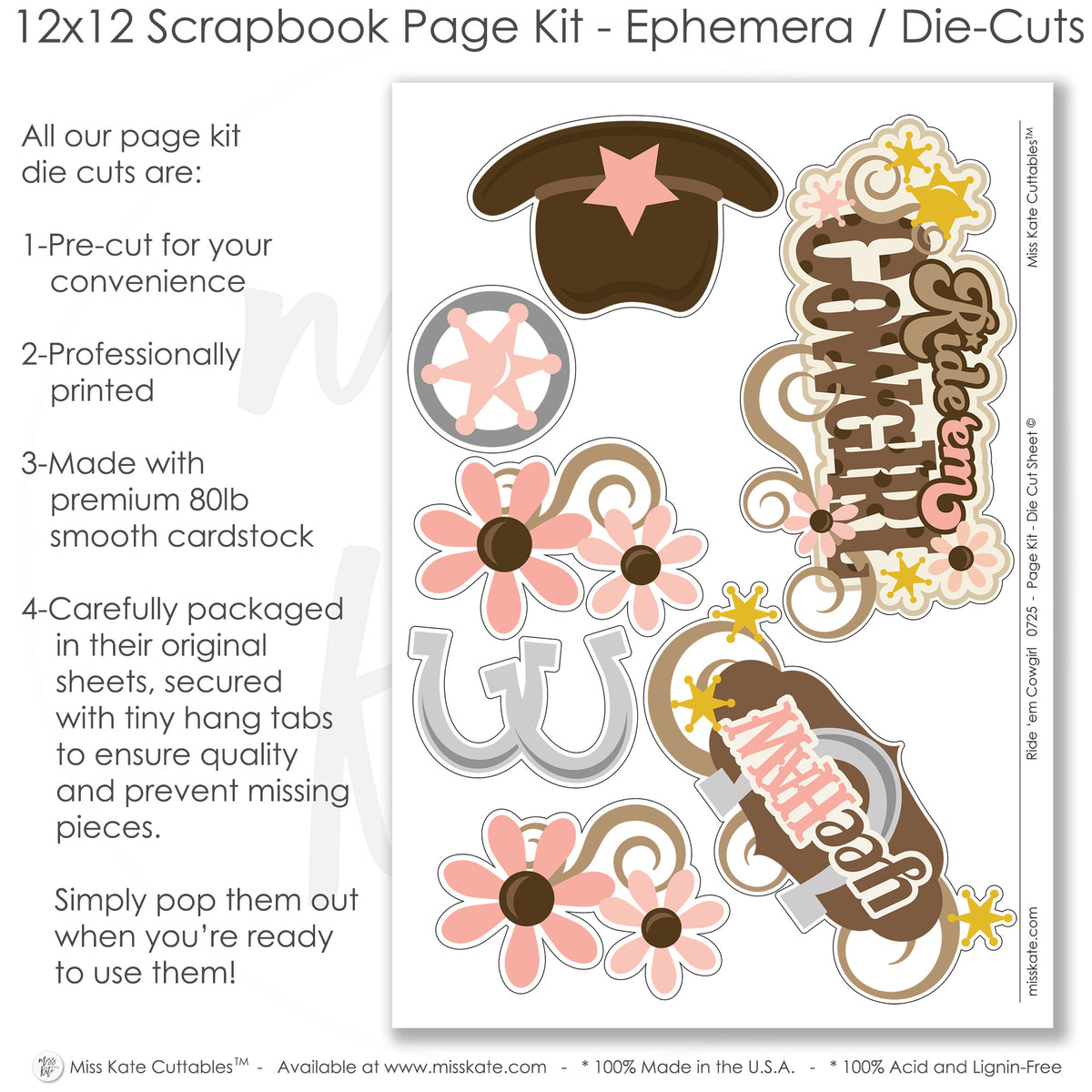 Ride'em Cowgirl - 12x12 Scrapbook Page Kit | Give Your Memories a Home ...