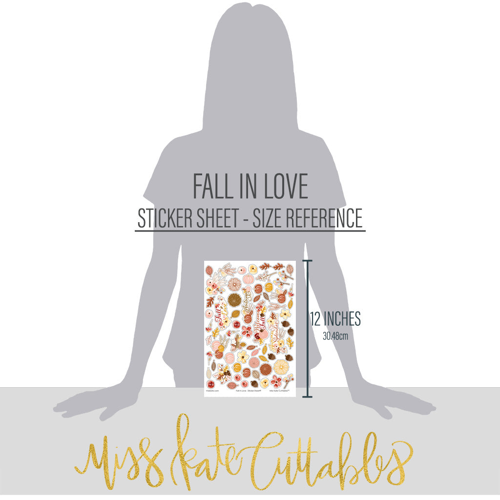 Fall in Love Stickers - for Autumn Harvest – MISS KATE