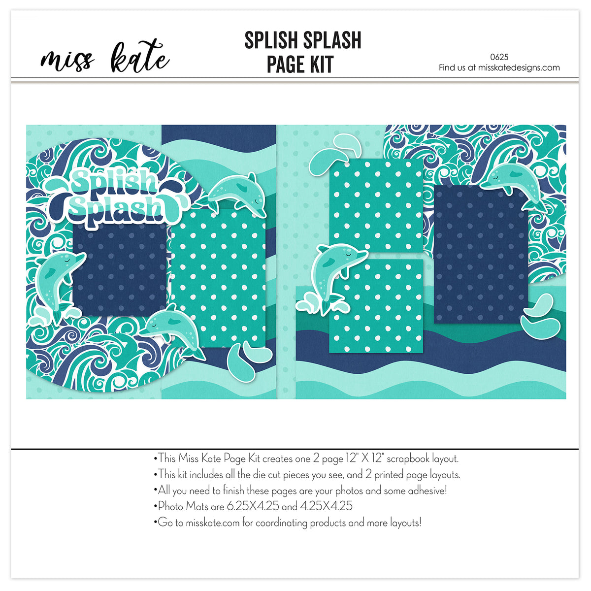 Splish Splash - 12x12 Scrapbook Page Kit | Give Your Memories a Home ...