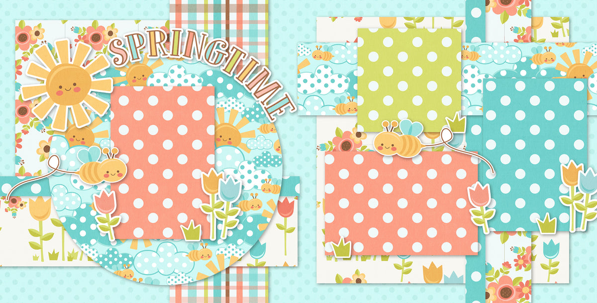 Springtime - 12x12 Scrapbook Page Kit | Give Your Memories a Home ...