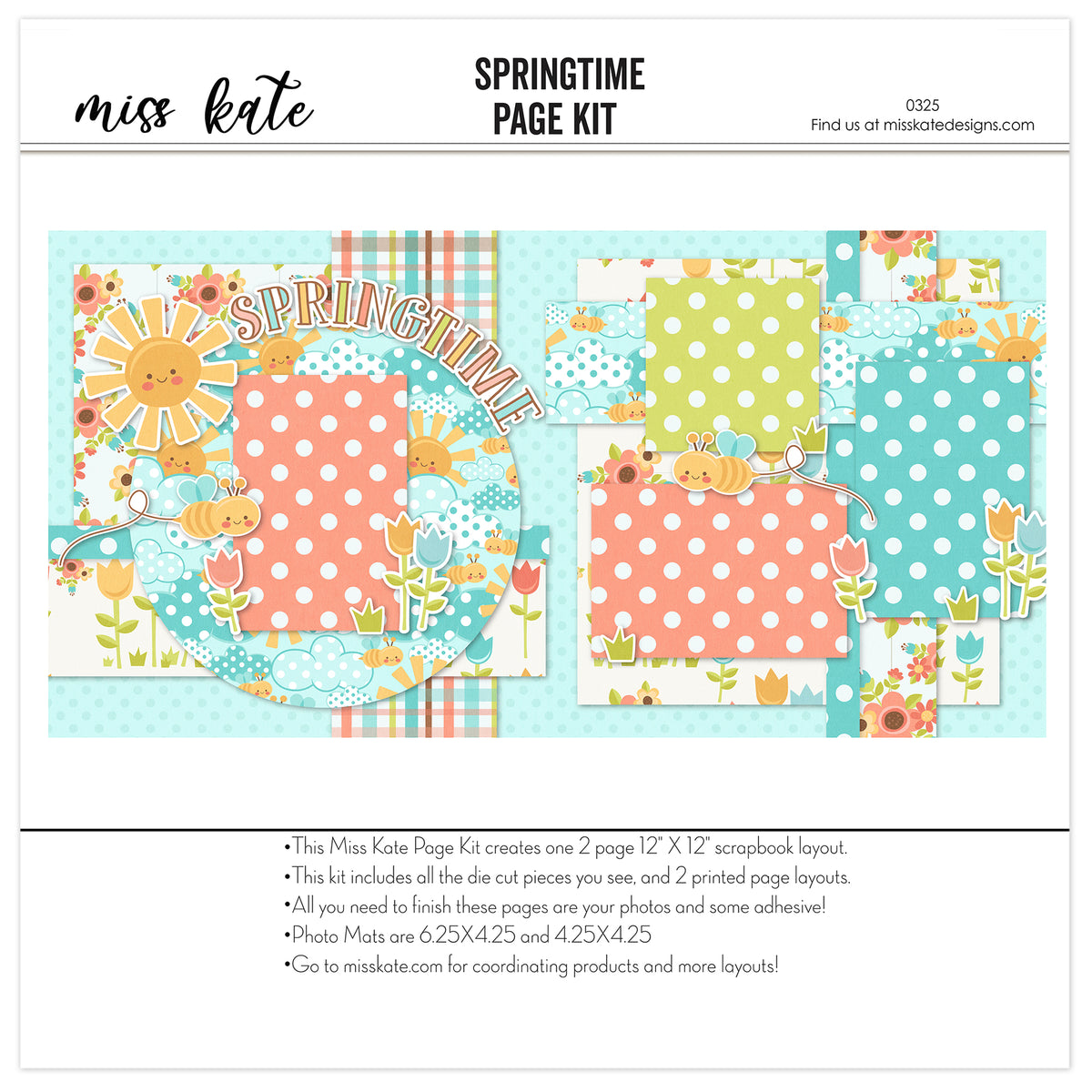 Springtime - 12x12 Scrapbook Page Kit | Give Your Memories a Home ...
