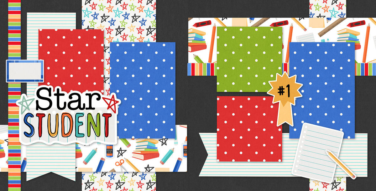Star Student - 12x12 Scrapbook Page Kit | Give Your Memories a Home ...