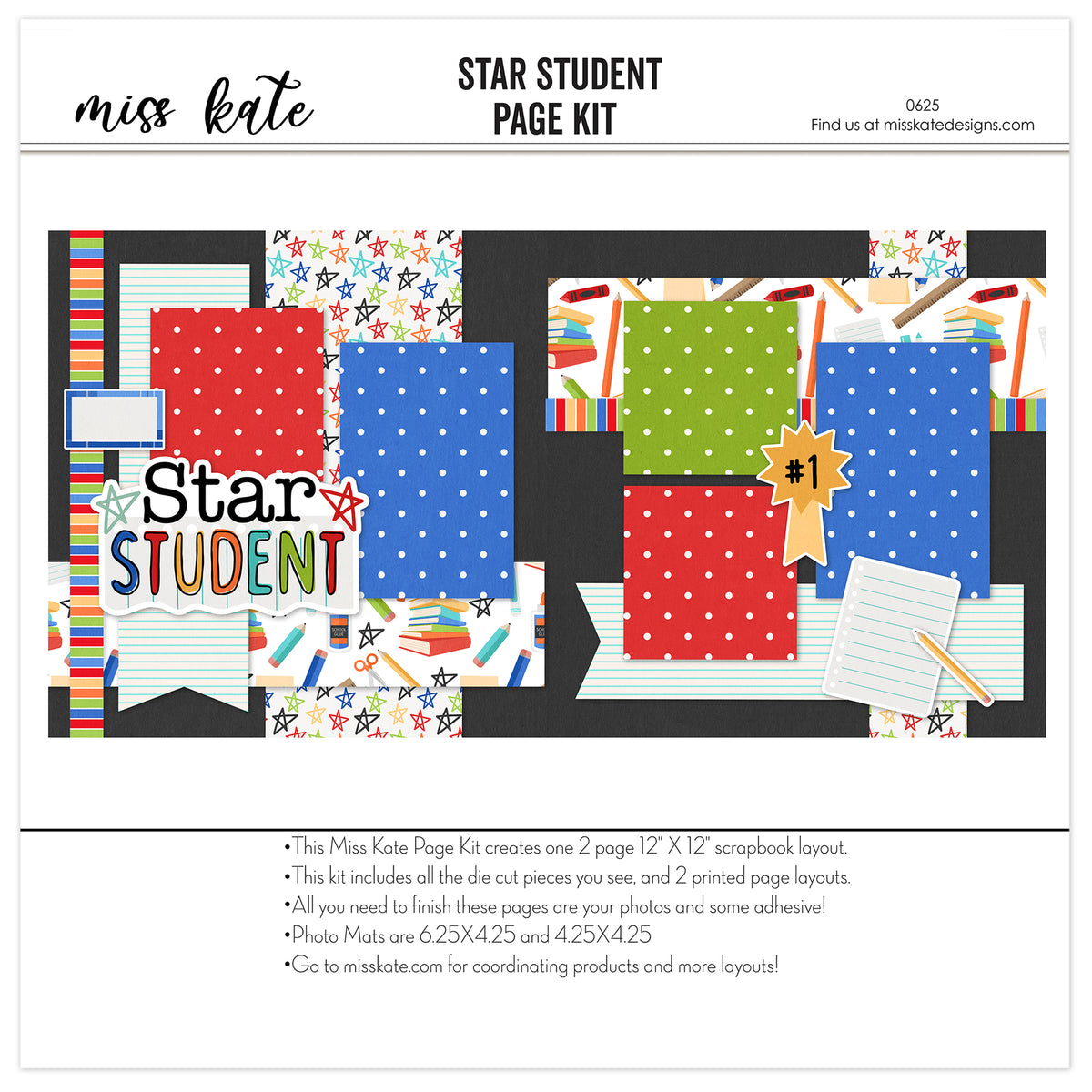 Star Student - 12x12 Scrapbook Page Kit | Give Your Memories a Home ...