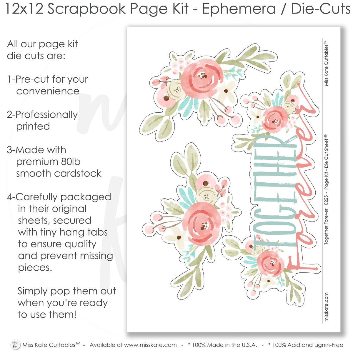 Together Forever - Scrapbook Page Kit | Give Your Memories a Home ...