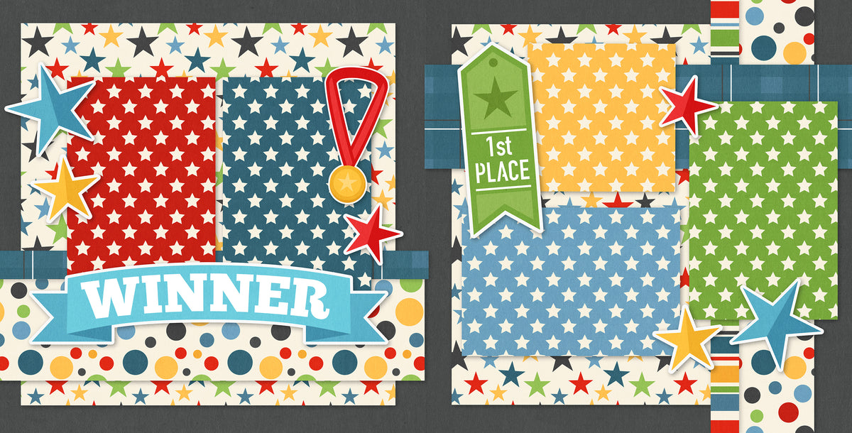 Winner - 12x12 Scrapbook Page Kit | Give Your Memories a Home – MISS KATE