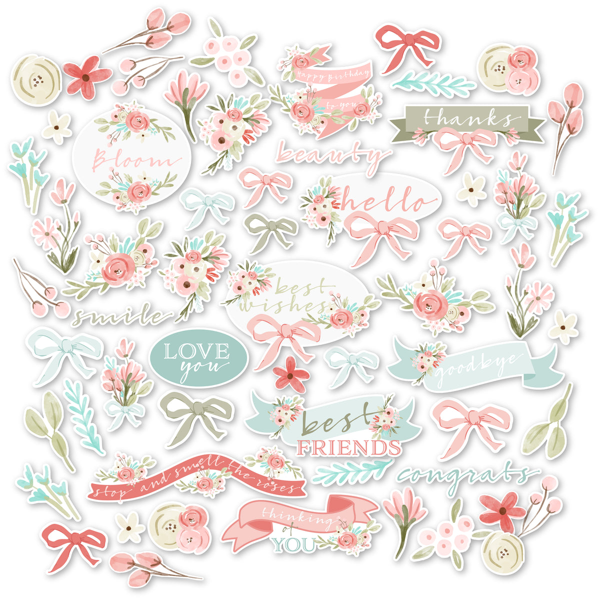 Best Wishes 12x12 Scrapbook Paper & Sticker Kit – MISS KATE