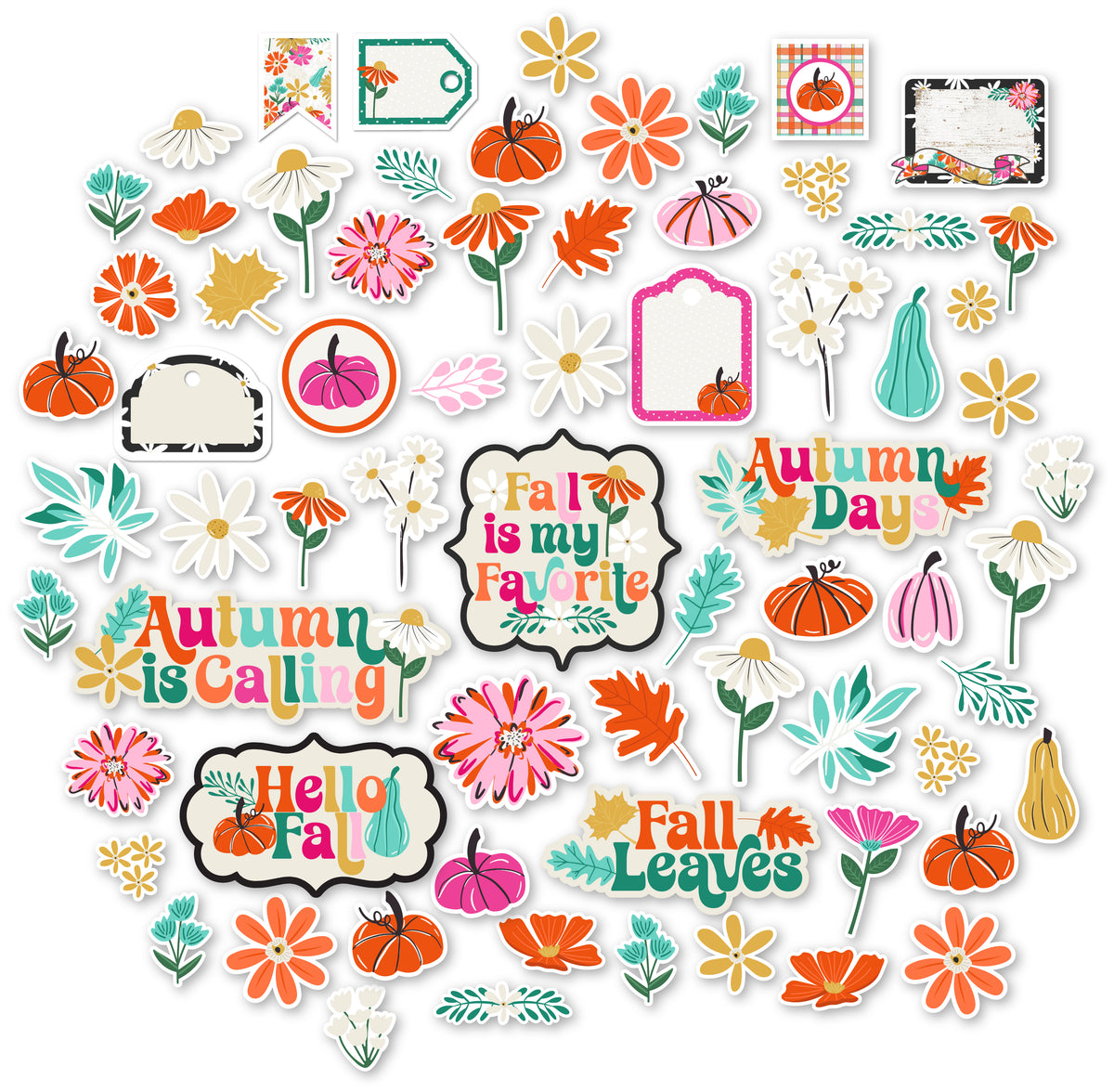 Hello Fall Scrapbook Die Cuts – MISS KATE
