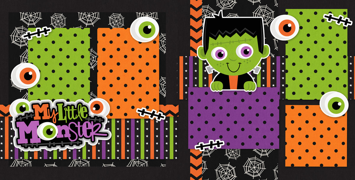 My Little Monster - Scrapbook Page Kit-by Miss Kate Cuttables – MISS KATE
