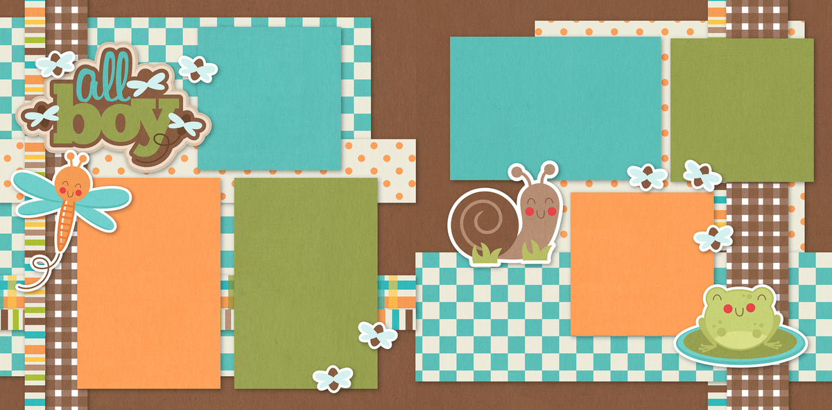 All Boy - Scrapbook Page Kit-by Miss Kate Cuttables – MISS KATE