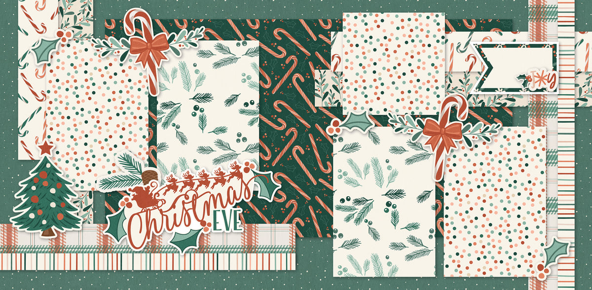 Christmas Eve - Christmas Scrapbook Page Kit -by Miss Kate Cuttables ...