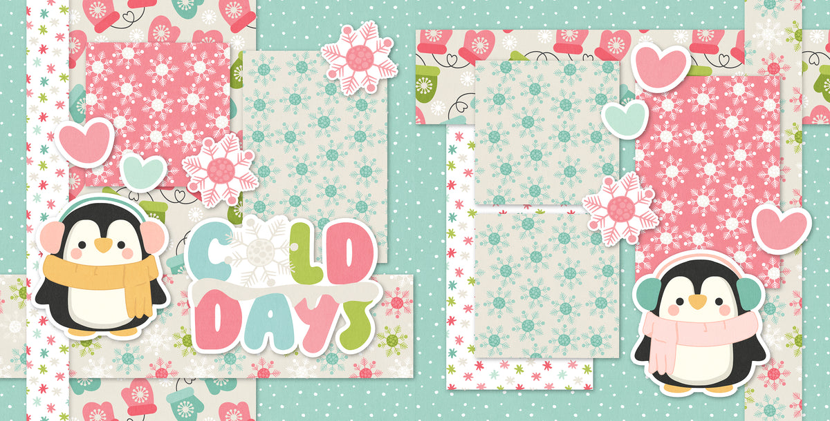 Cold Days - 12x12 Scrapbook Page Kit | Give Your Memories a Home – MISS ...