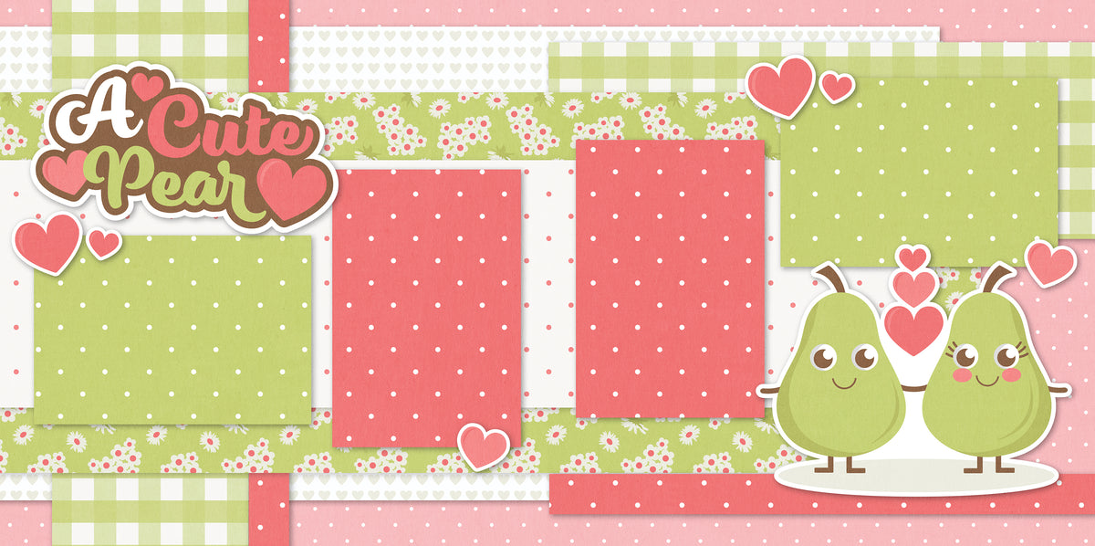 A Cute Pear Scrapbook Page Kit-by Miss Kate Cuttables – MISS KATE