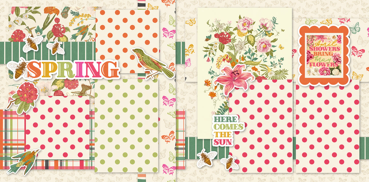 Spring - Scrapbook Page Kit-by Miss Kate Cuttables – MISS KATE