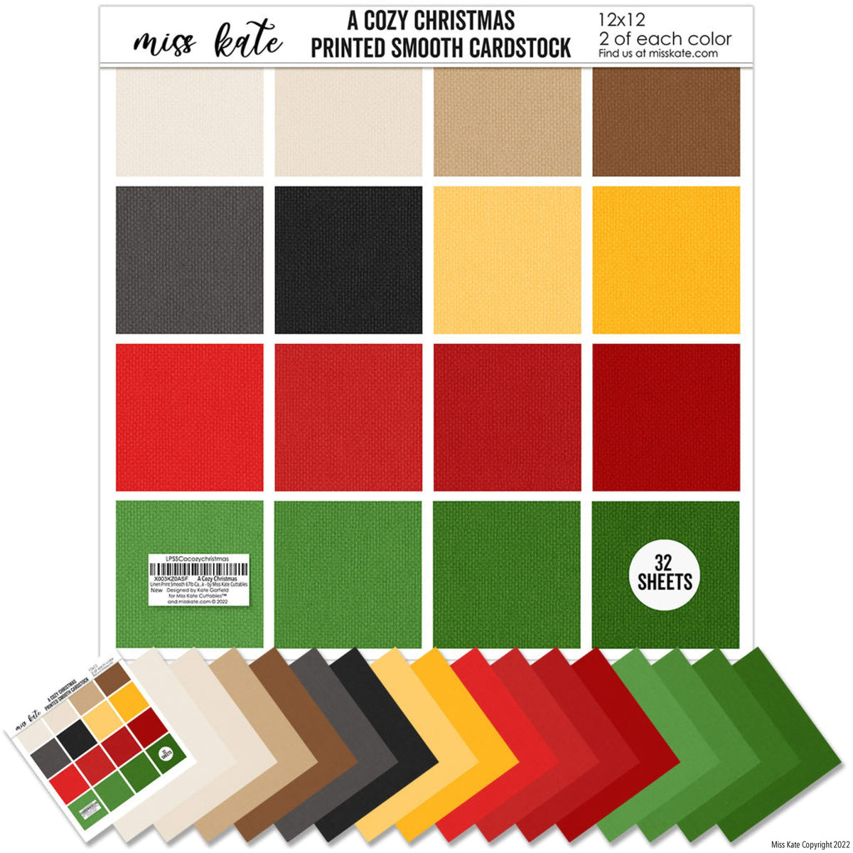 A Cozy Christmas - Cardstock – MISS KATE