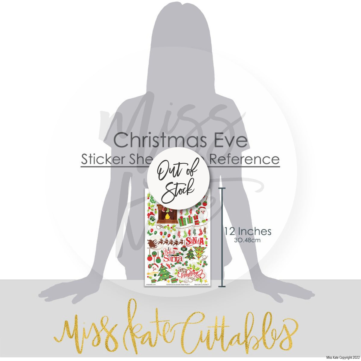 Christmas Eve - Sticker Sheet Stickers Christmas, planner – MISS KATE