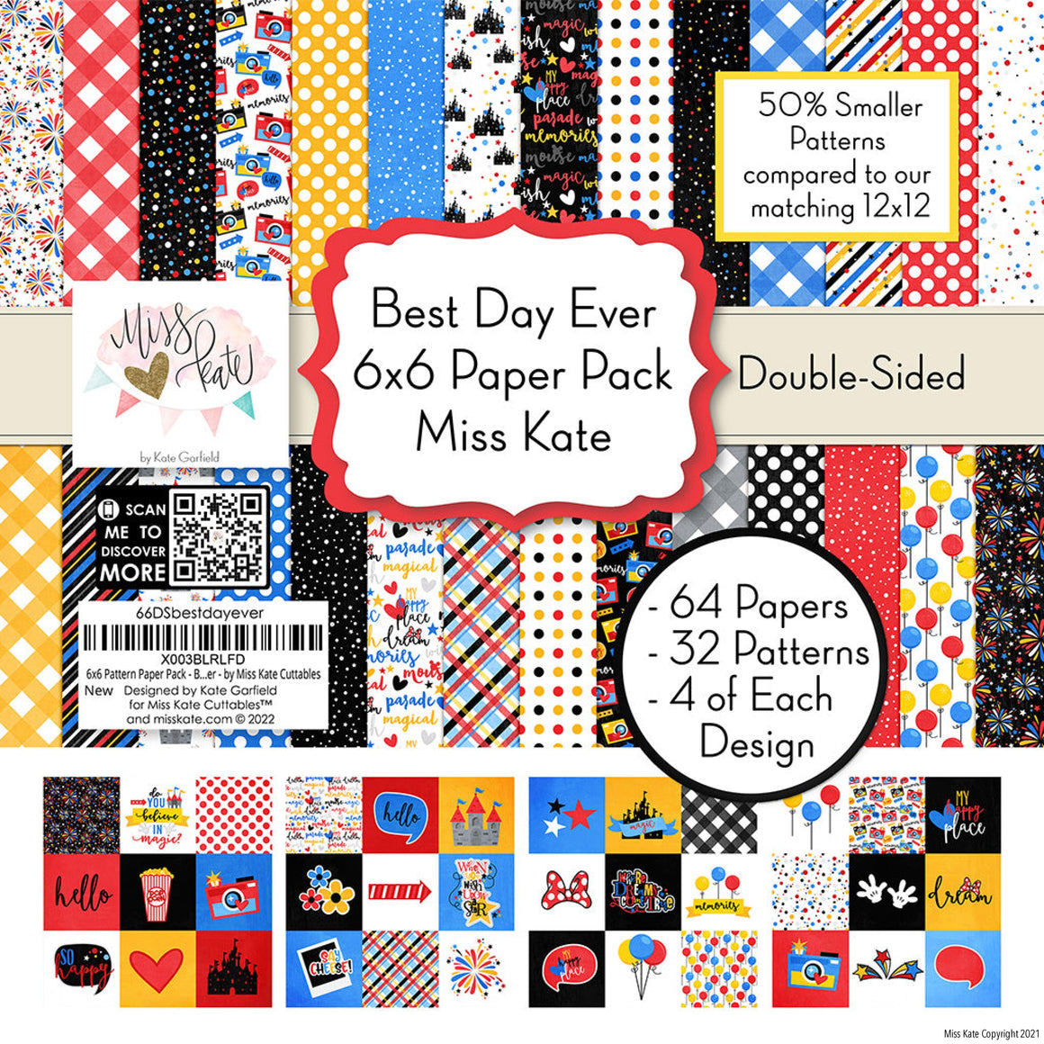 6x6 Paper Packs (Double-Sided) – MISS KATE
