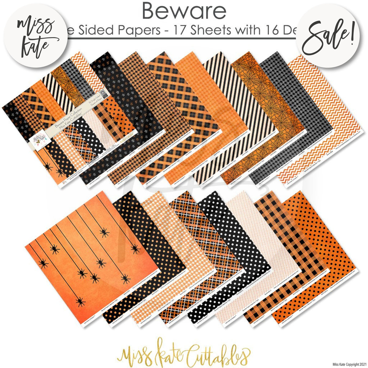 Beware - Scrapbook Paper Pack Single Sided – MISS KATE