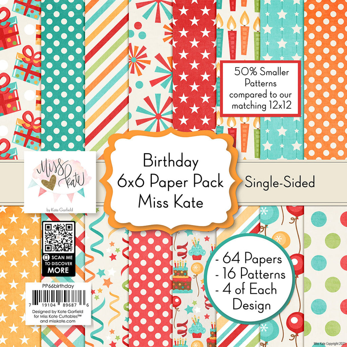 Birthday - 6x6 Scrapbook Paper Pack 6x6 Paper Pack (ss) Birthday ...