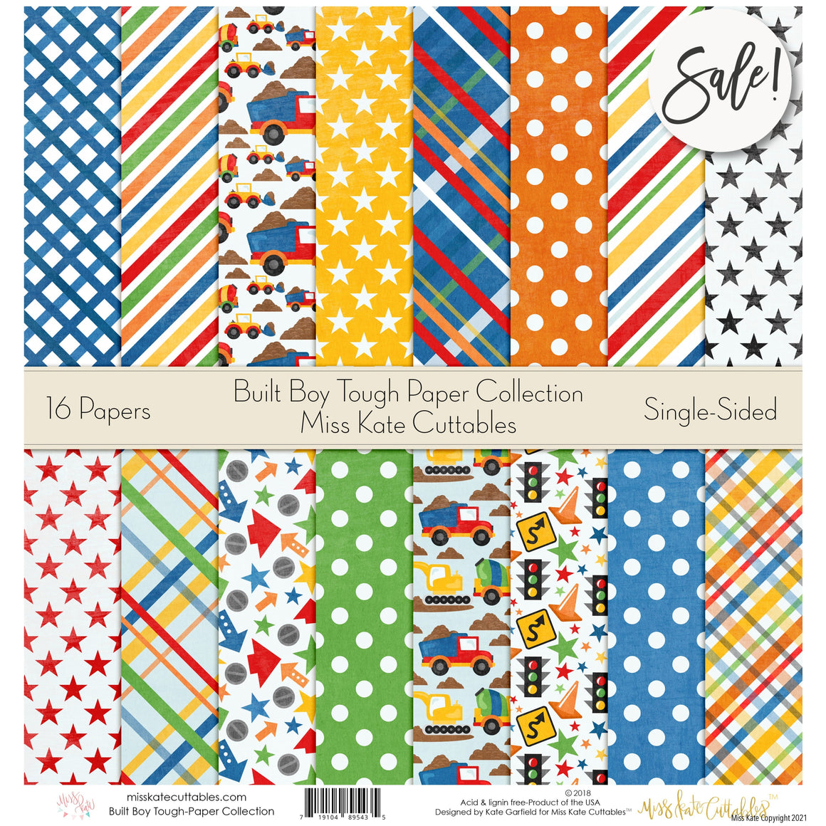 12x12 Paper Packs (Single-Sided) – MISS KATE