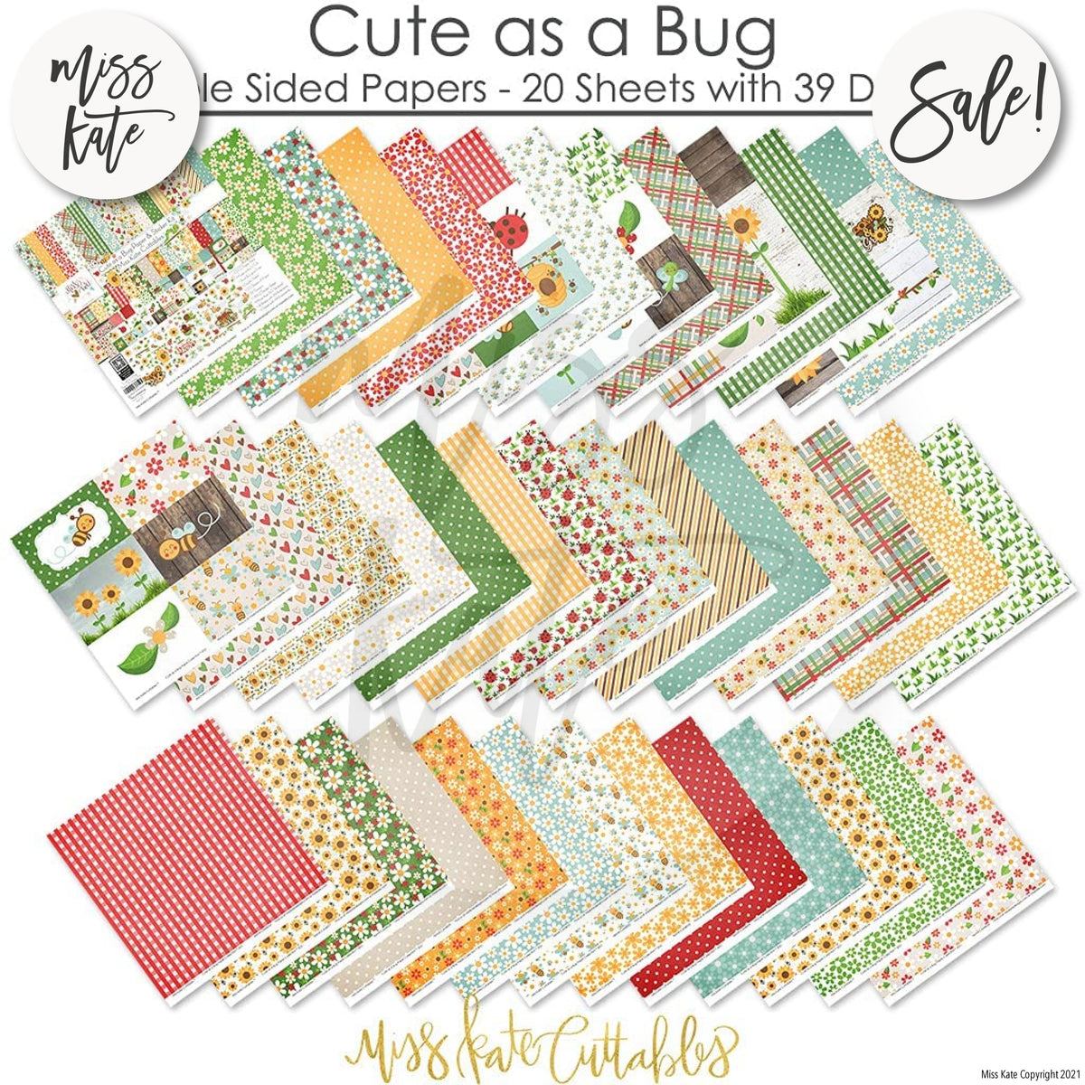 Cute as a Bug - Scrapbook Paper & Sticker Kit – MISS KATE
