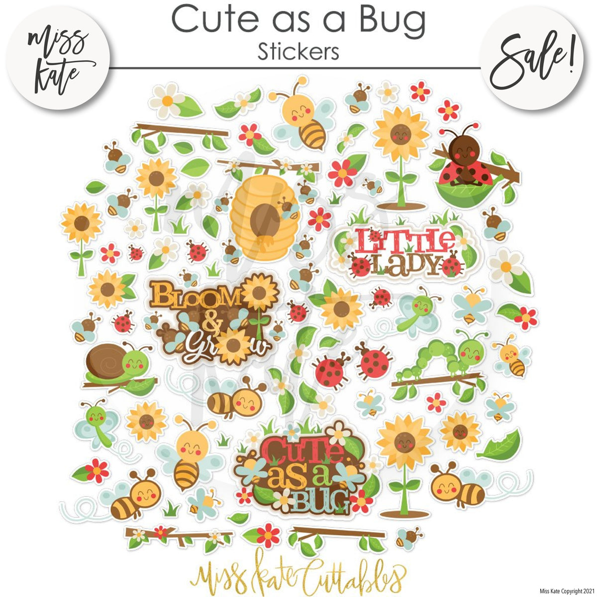Cute as a Bug - Scrapbook Paper & Sticker Kit – MISS KATE
