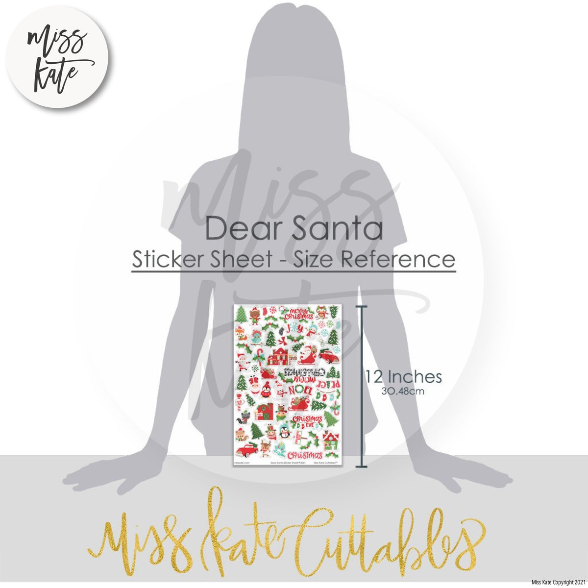 Dear Santa - Sticker Sheet Stickers Christmas – MISS KATE