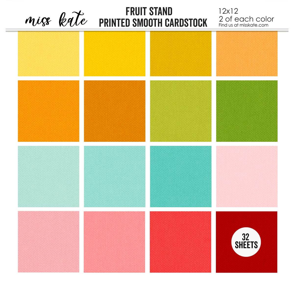 Fruit Stand Scrapbook Cardstock – MISS KATE