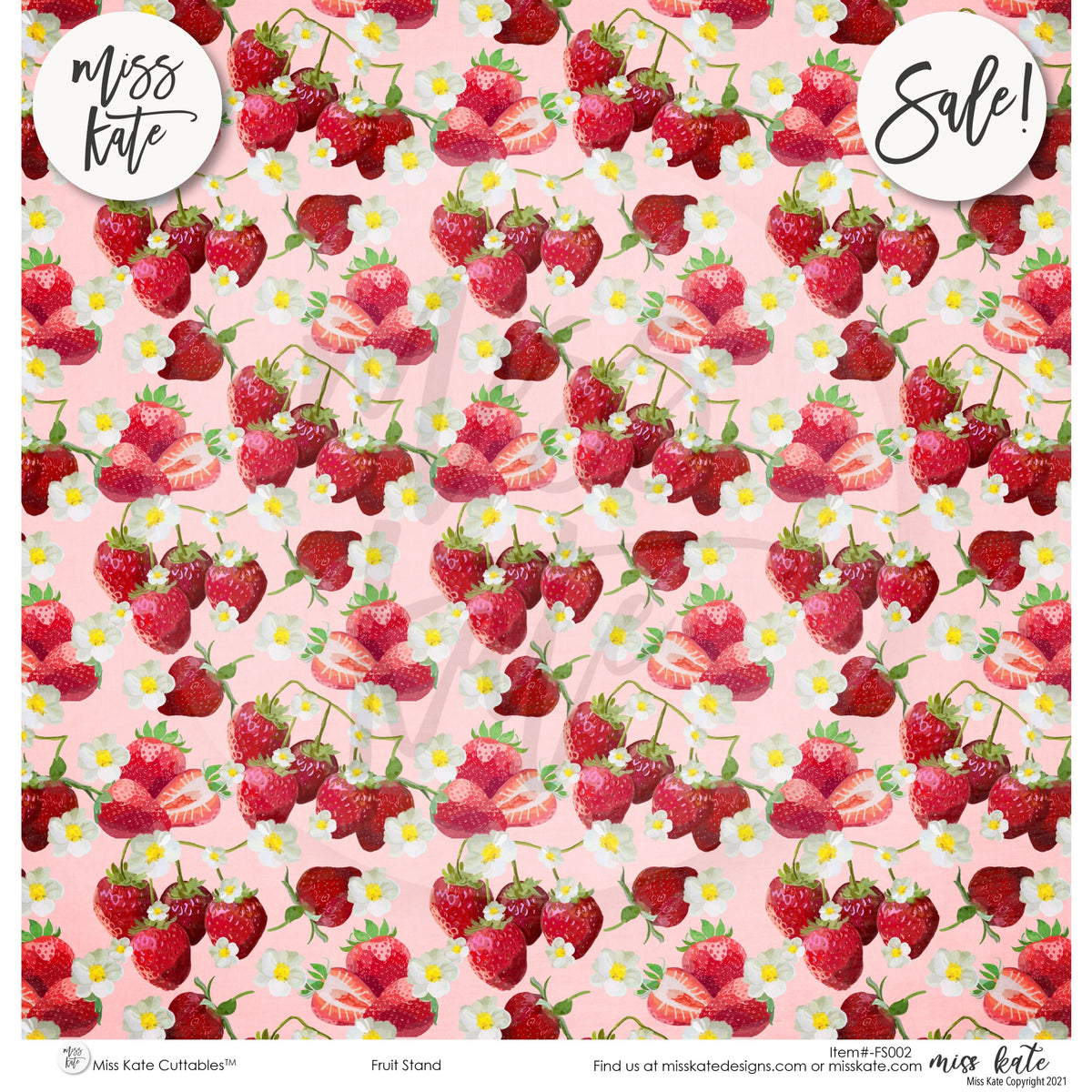 Fruit Stand - Double-Sided Scrapbook Paper Pack 12x12 Miss Kate – MISS KATE