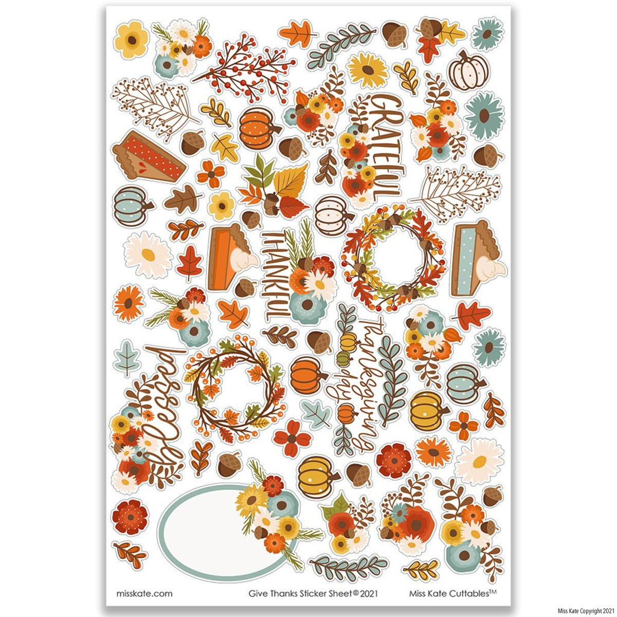 Give Thanks - Stickers Stickers Fall, planner stickers, Thanksgiving ...