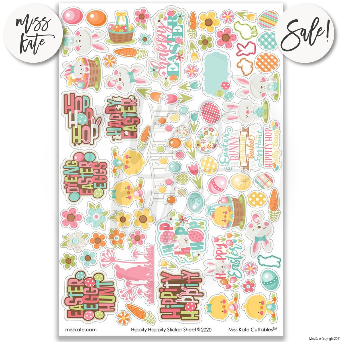 Hippity Hoppity -Easter Scrapbook Paper & Sticker Kit – MISS KATE