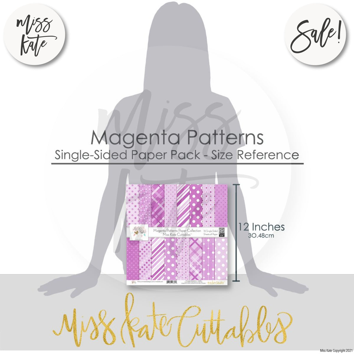 Magenta Patterns - Scrapbook Single-Sided Paper Pack – MISS KATE