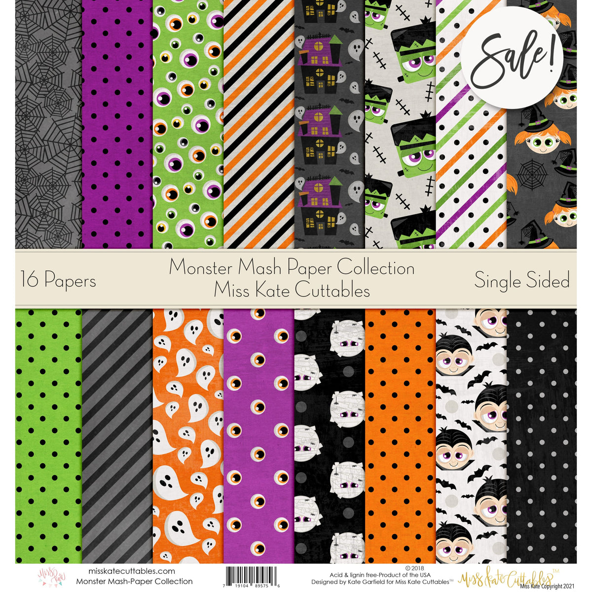 Monster Mash - Scrapbook Paper Pack – MISS KATE