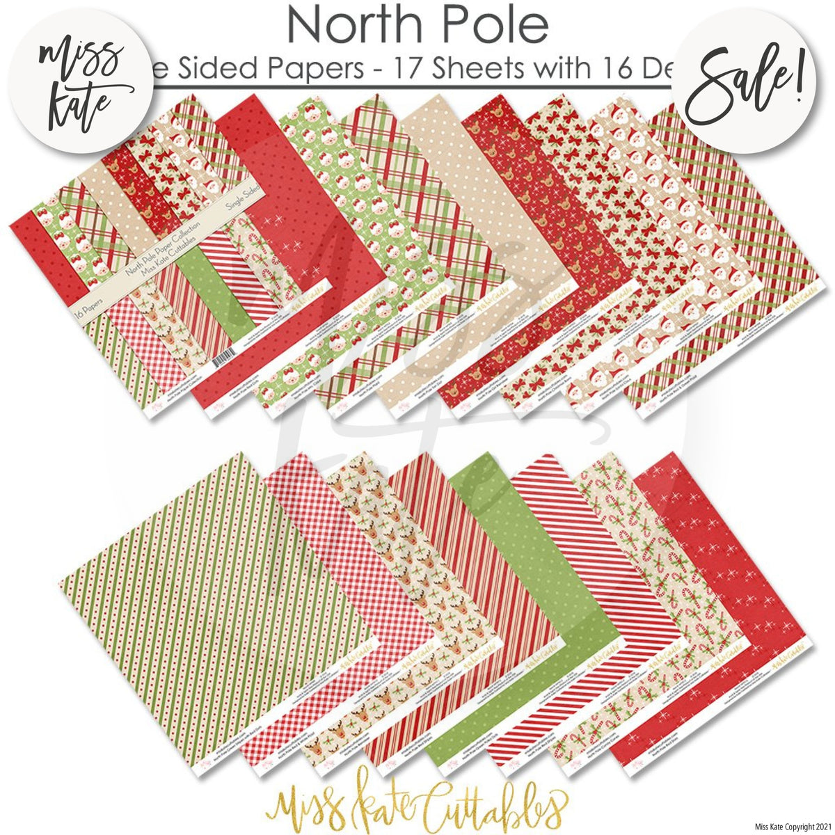 North Pole - Christmas Scrapbook Paper Pack – MISS KATE
