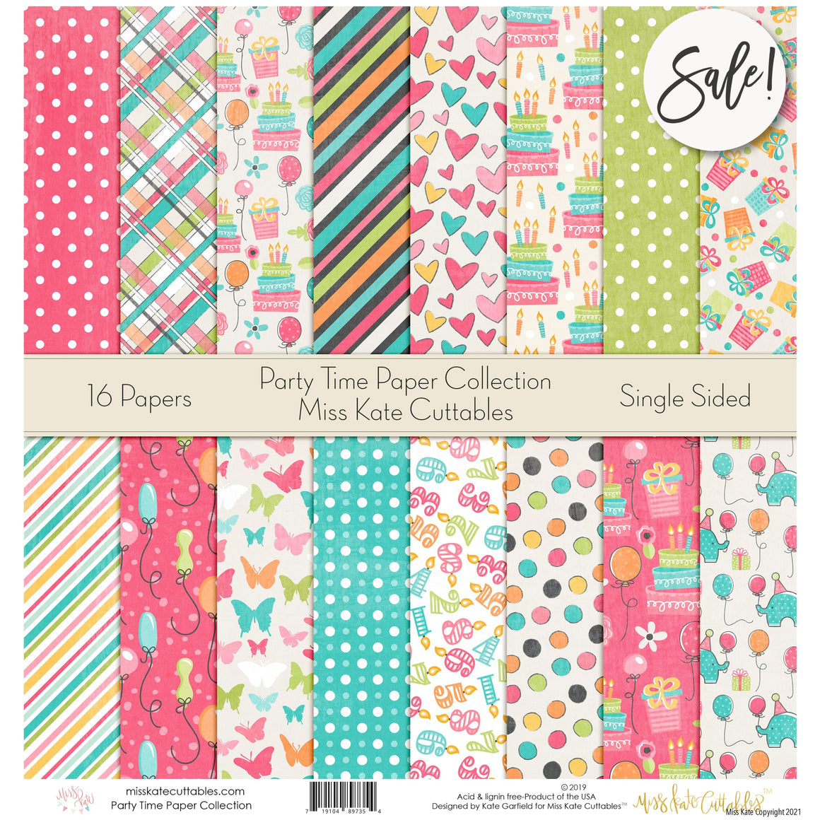 12x12 Paper Packs (Single-Sided) – MISS KATE