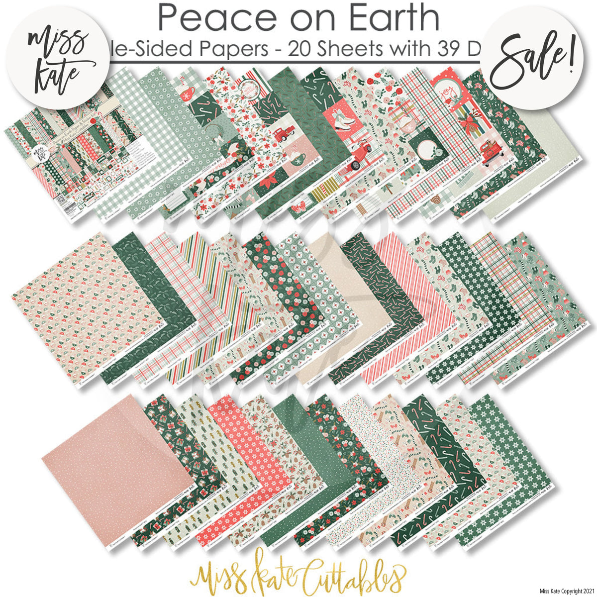 Peace on Earth Scrapbook Paper & Sticker Kit – MISS KATE
