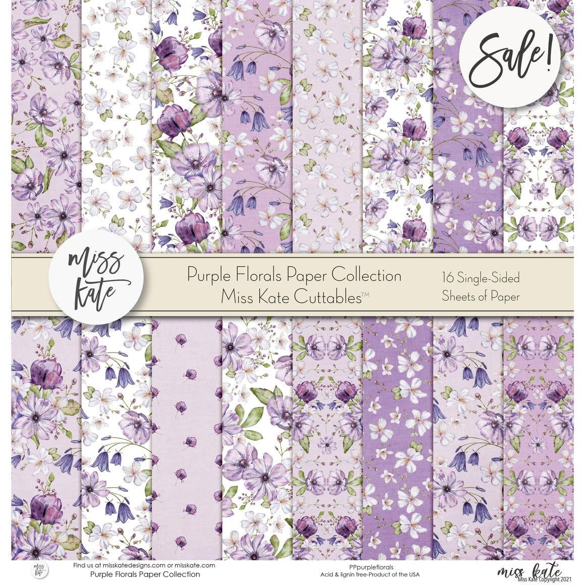 12x12 Paper Packs (Single-Sided) – MISS KATE