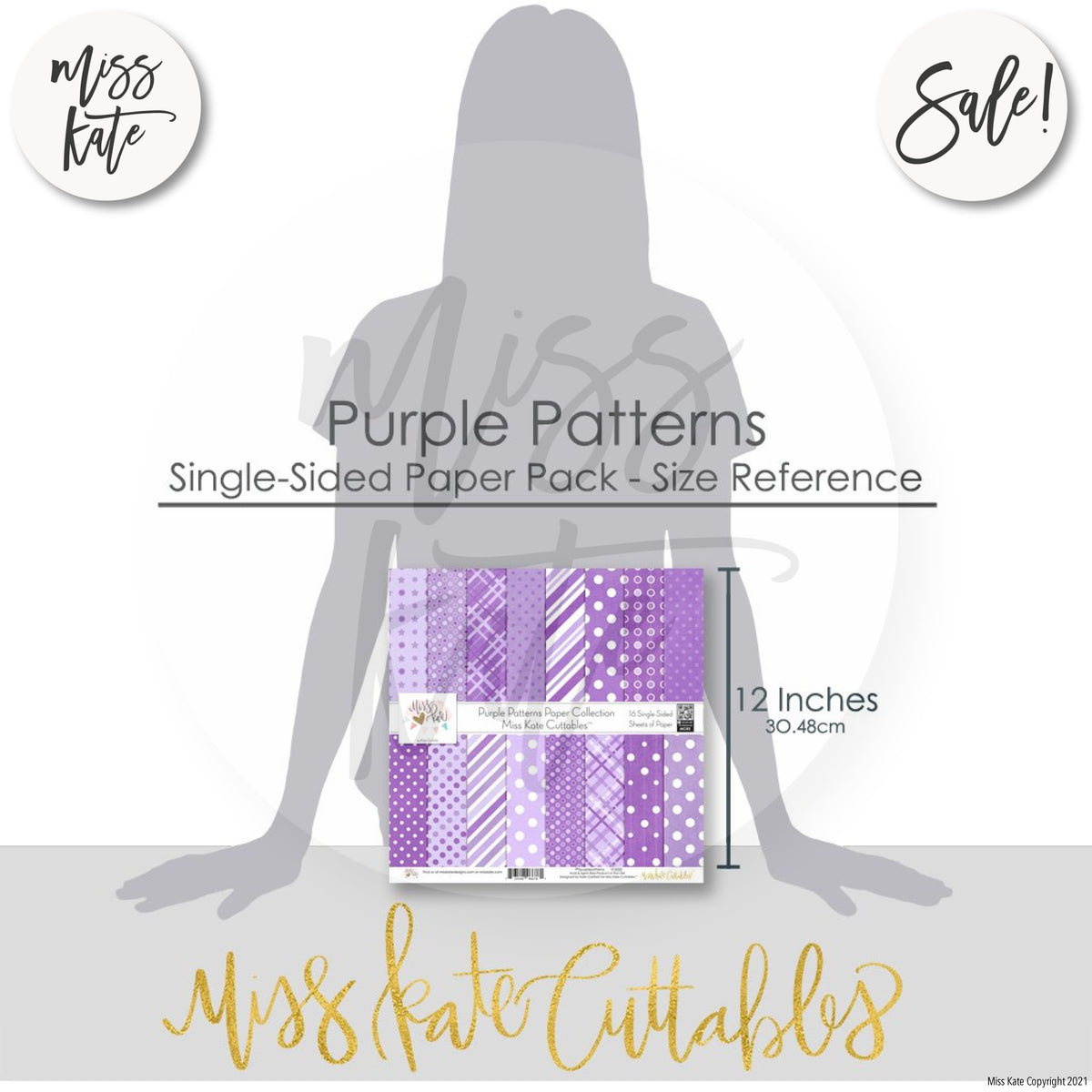 Purple Patterns - Scrapbook Paper Pack – MISS KATE