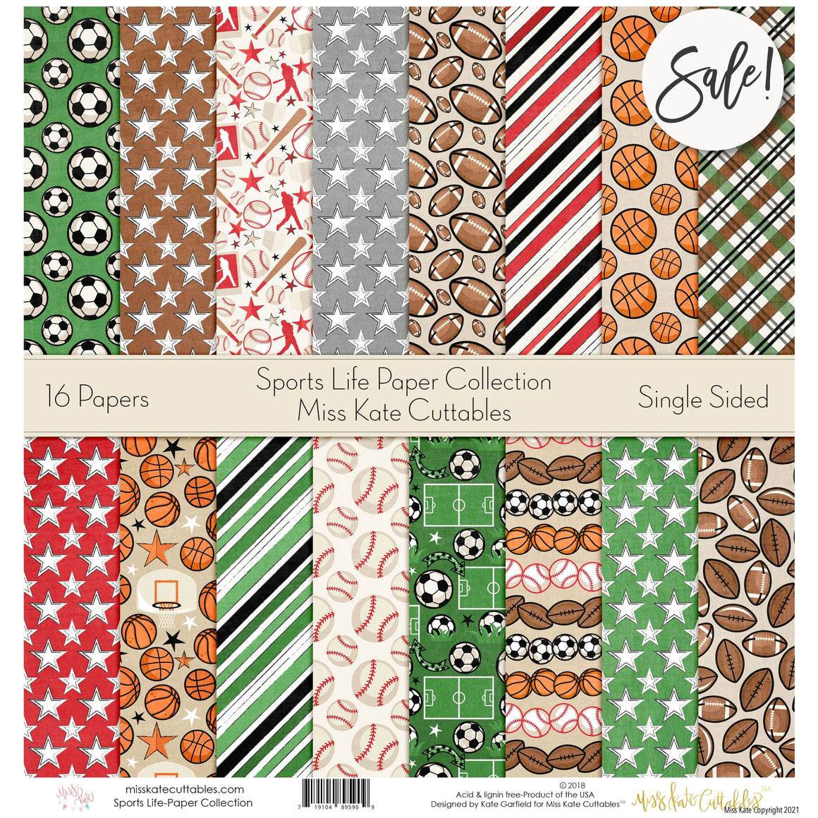 12x12 Paper Packs (Single-Sided) – MISS KATE