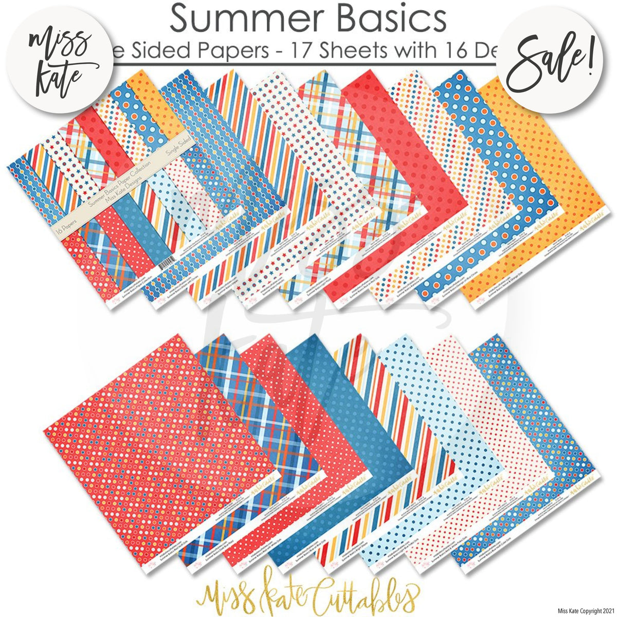 Summer Basics - Scrapbook Paper Pack – MISS KATE