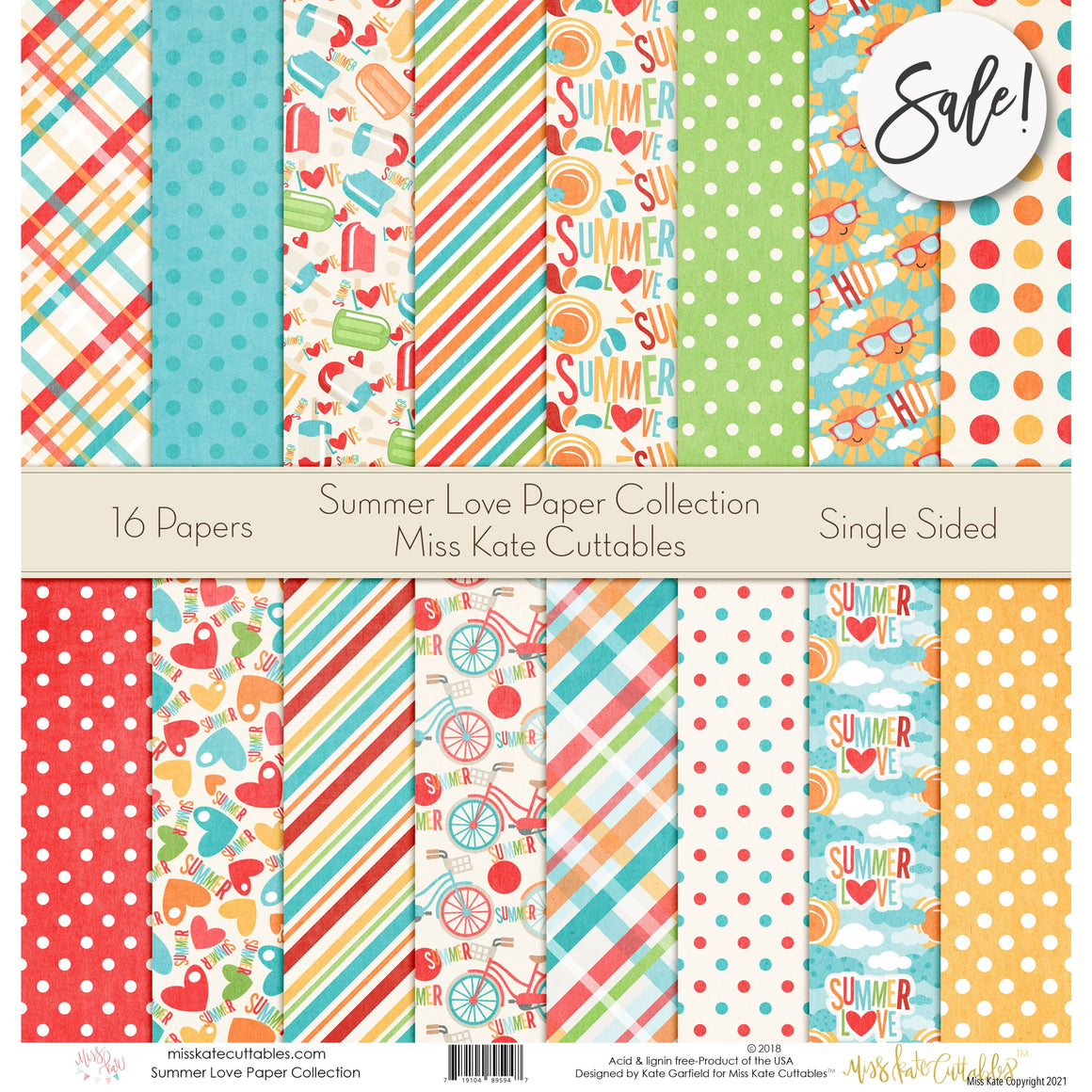 12x12 Paper Packs (Single-Sided) – MISS KATE