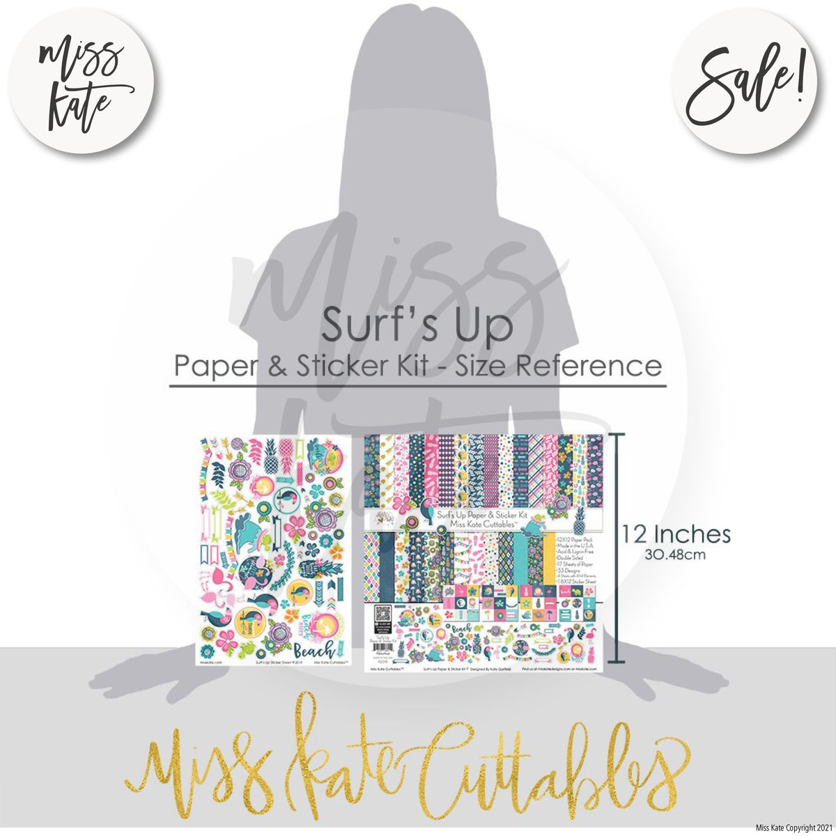 Surf’s Up - Paper & Sticker Kit 12x12 Scrapbook Paper & Sticker Kit ...