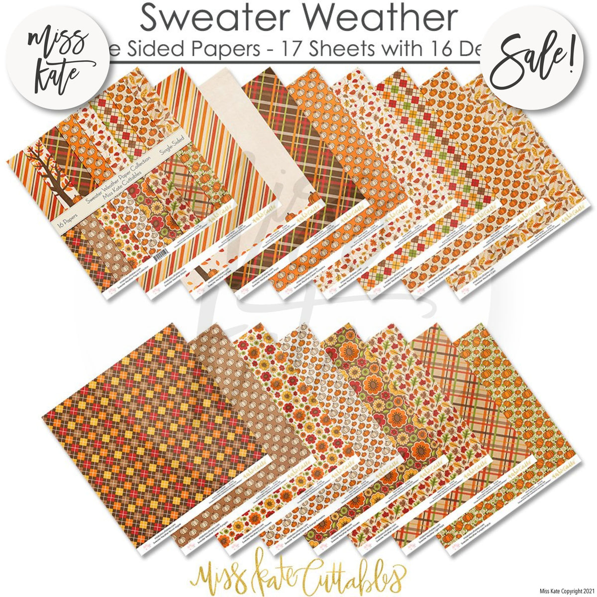 Sweater Weather - Scrapbook Paper Pack – MISS KATE