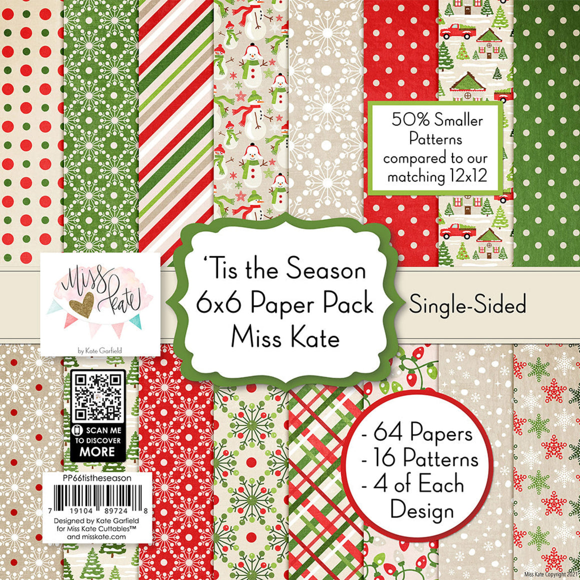 6x6 Paper Packs (Single-Sided) – MISS KATE