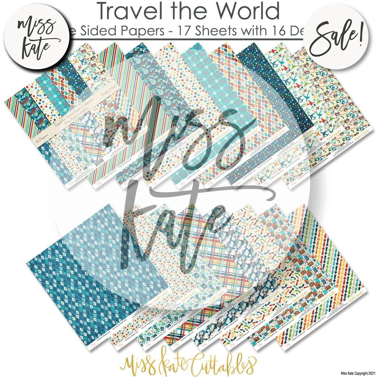 Travel the World - Scrapbook Paper Pack – MISS KATE