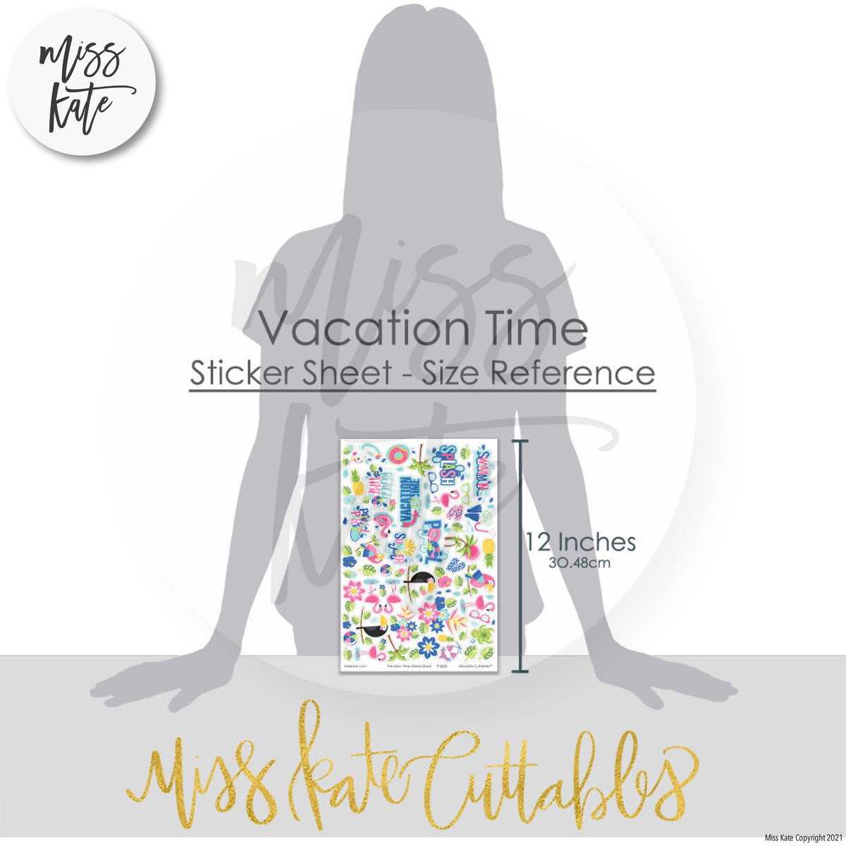 Vacation Time - Sticker Sheet for Swimming Splash Beach Pool Party ...