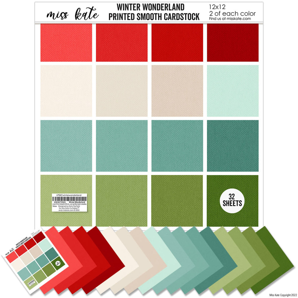 Winter Wonderland - Christmas Cardstock – MISS KATE