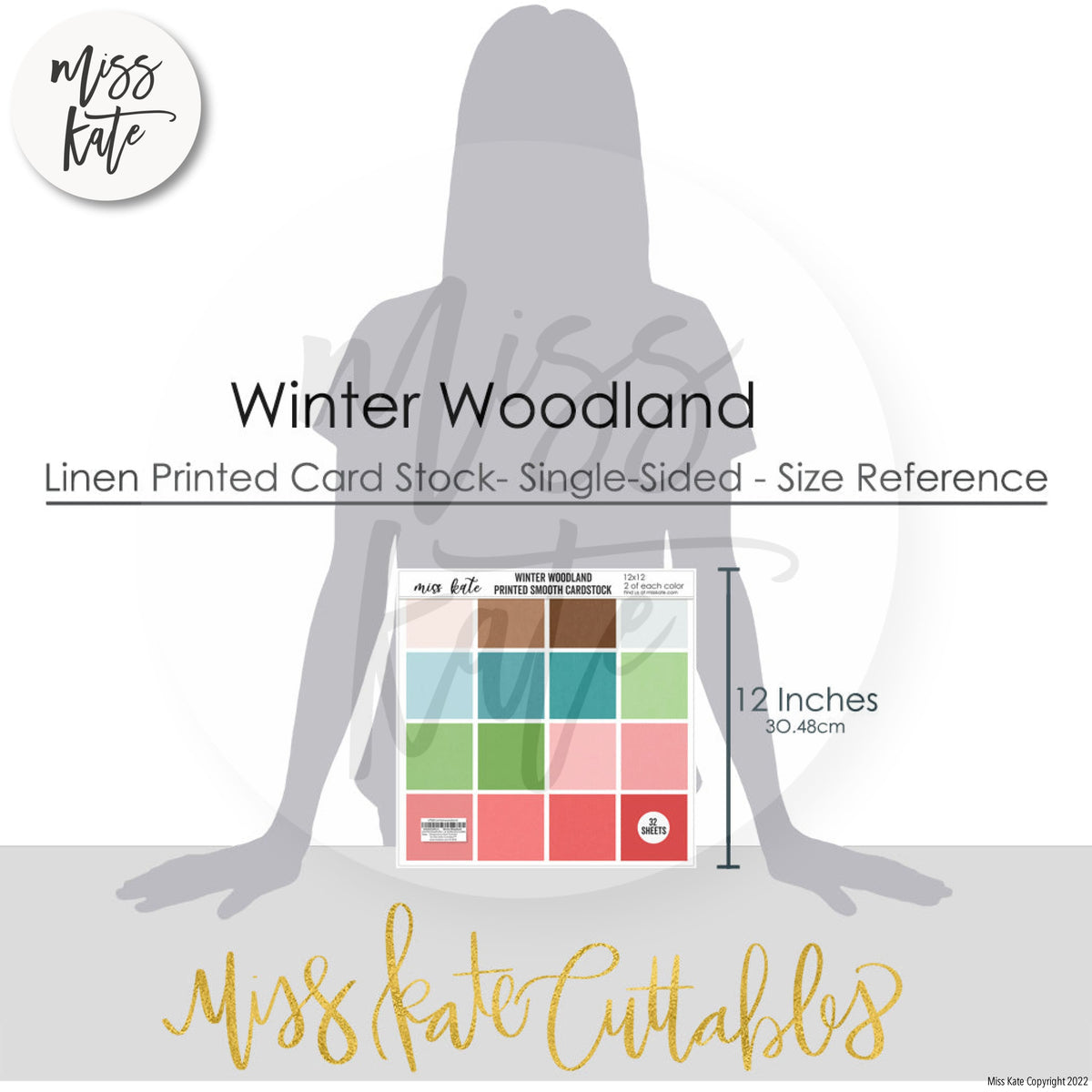 Winter Woodland - Christmas Cardstock – MISS KATE
